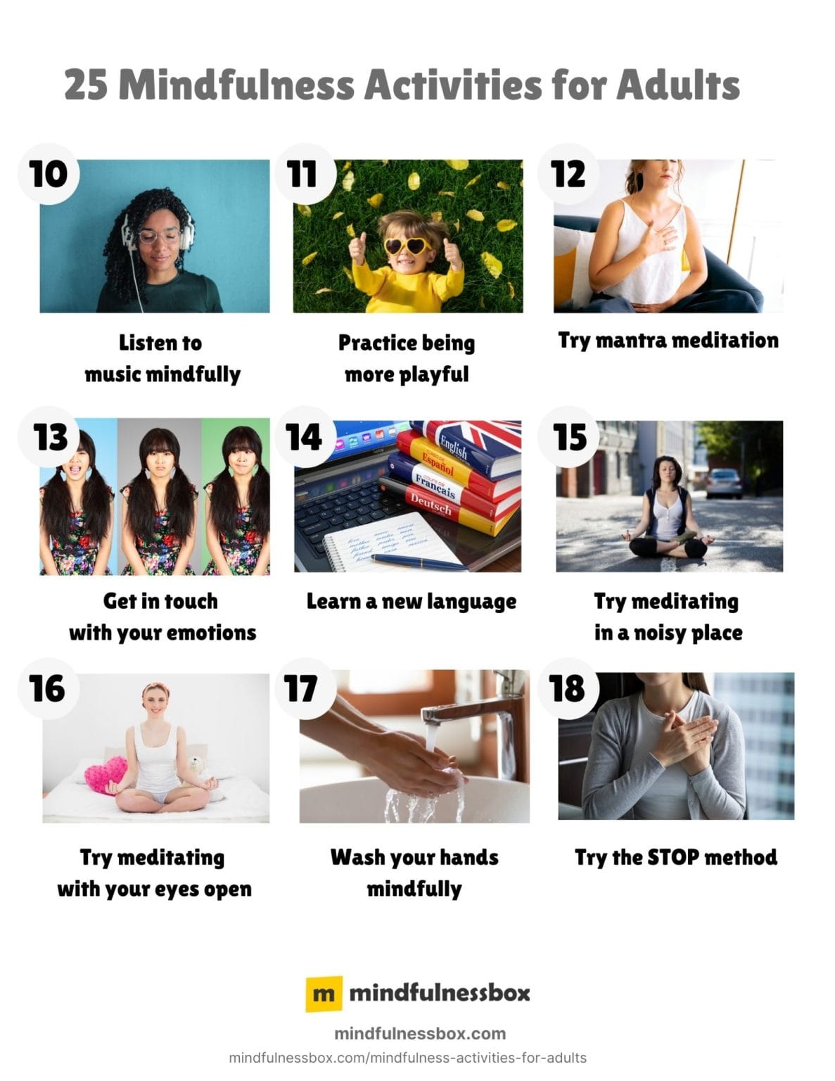 25 Quick Mindfulness Activities For Adults (+ PDF)